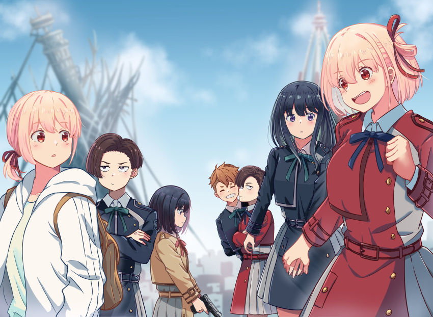Safebooru - 4girls absurdres age progression black hair blonde hair ...