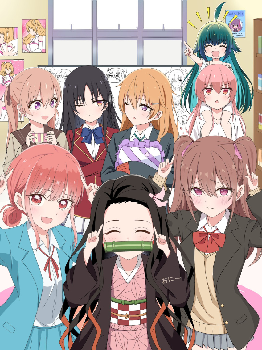 Safebooru - 2.5 jigen no ririsa 6+girls advanced nurturing high school ...
