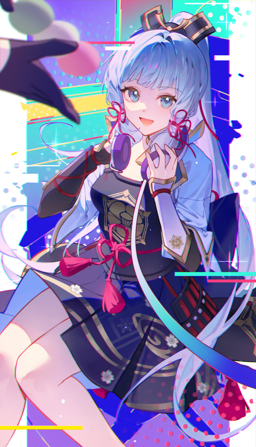 Safebooru - 1boy 1girl absurdres arm armor armor black gloves blue dress blue eyes blue hair ...