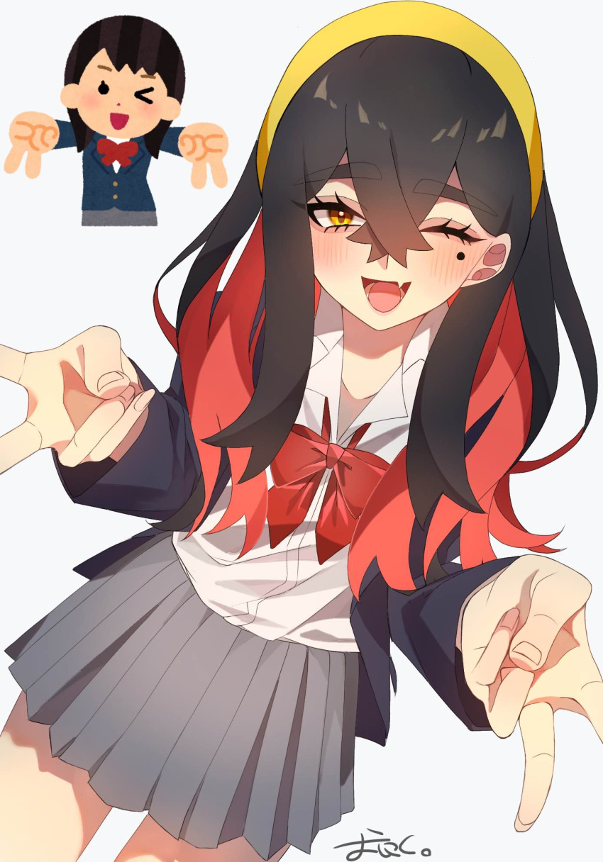 Safebooru - 1girl black hair blush carmine (pokemon) collared shirt ...