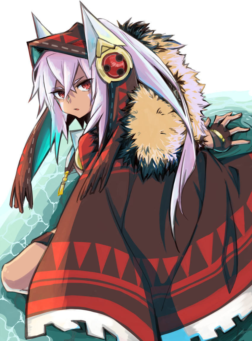 Safebooru - 1girl azur lane check commentary cloak commentary request ...