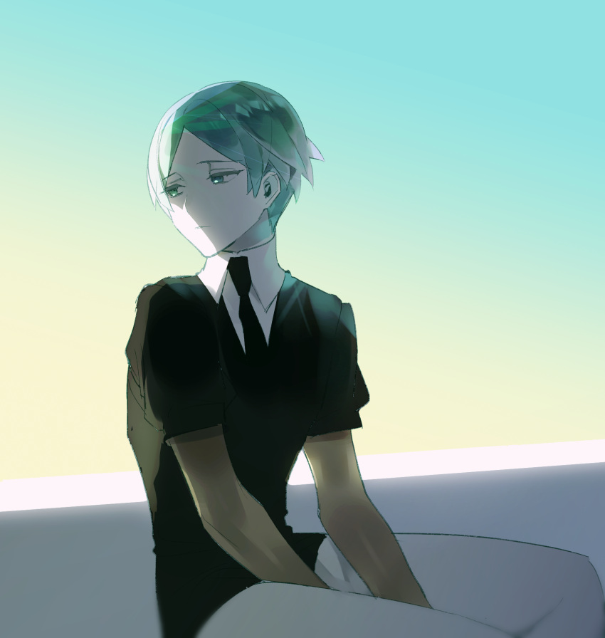 Safebooru - 1other androgynous blef colored eyelashes crystal hair gem uniform (houseki no kuni ...