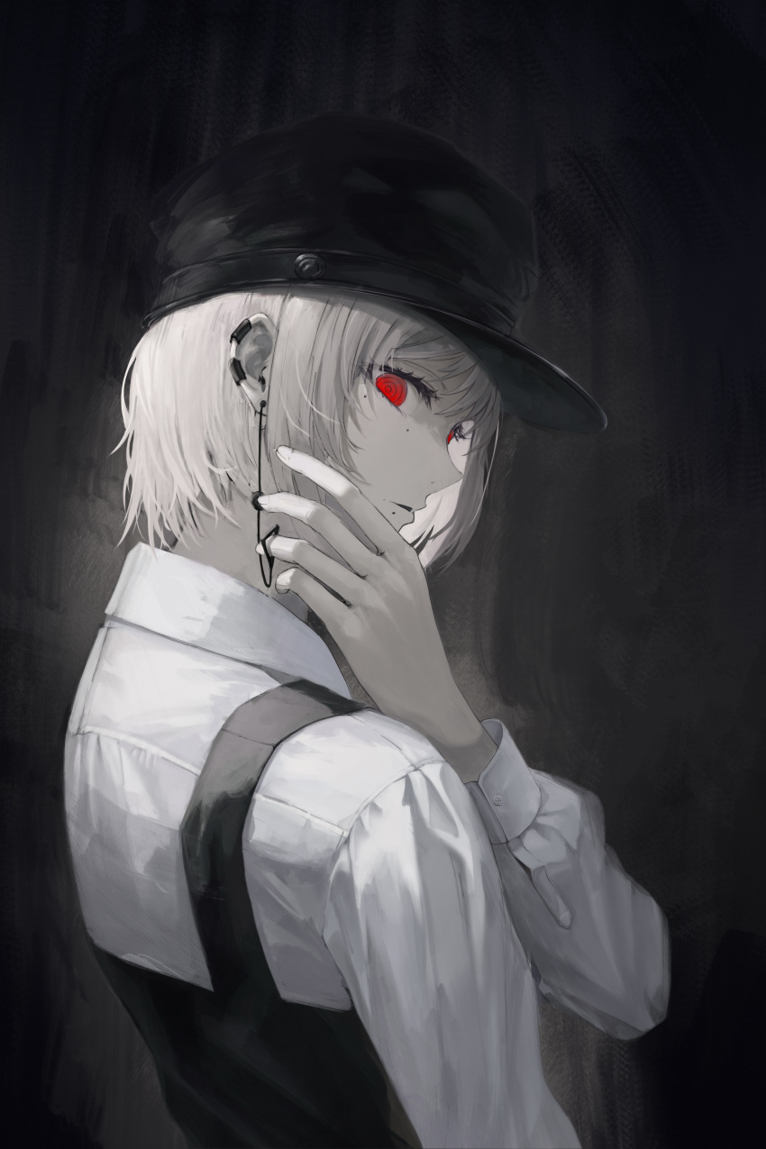 Safebooru - 1girl absurdres chainsaw man collared shirt dress earrings fami (chainsaw man ...