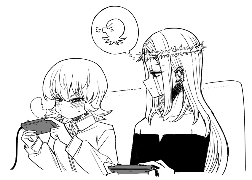 Safebooru - 2girls blush borksen (hunter x hunter) controller ear ...