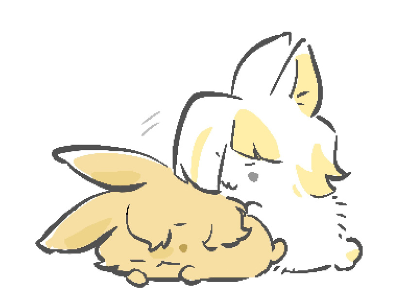 Safebooru - :3 animal focus animalization blonde hair chibi closed ...