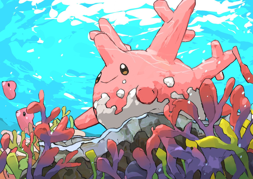 Safebooru - air bubble aomon (yuuji7604) bubble colored skin corsola ...