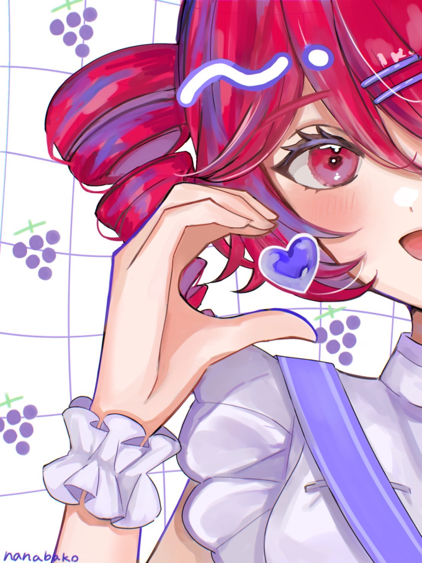 Safebooru - 1girl alternate costume blush dress drill hair heart ...