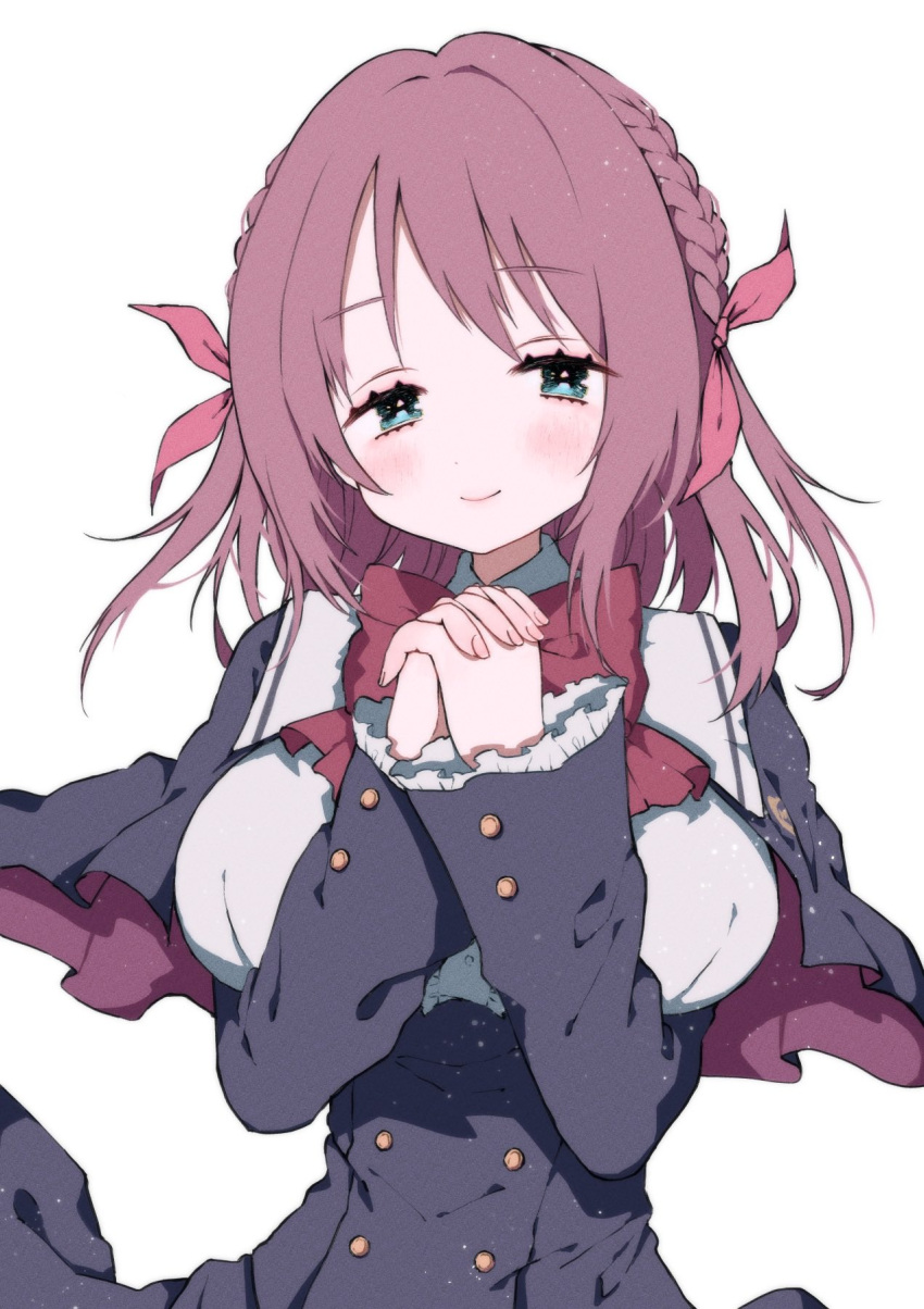 Safebooru - 1girl aoi tori (purple software) aqua eyes black capelet ...