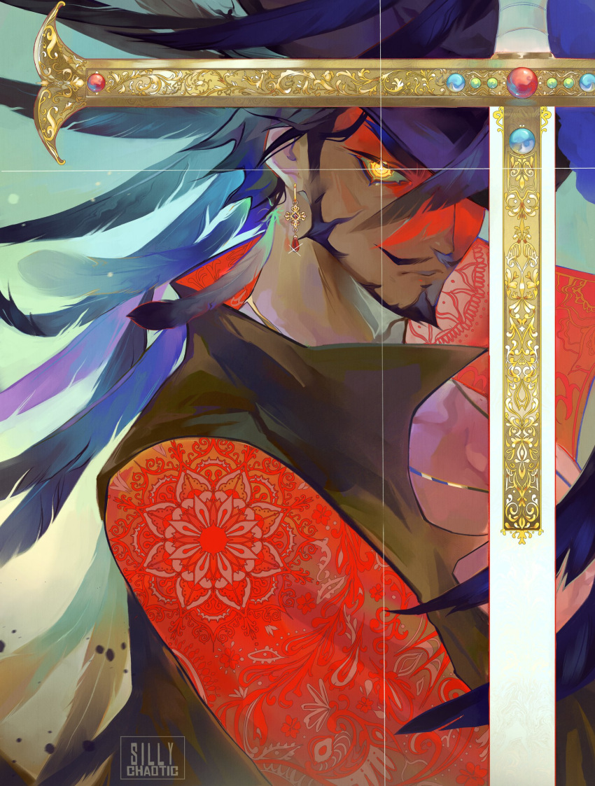 Safebooru - 1boy artist name commentary dracule mihawk english ...