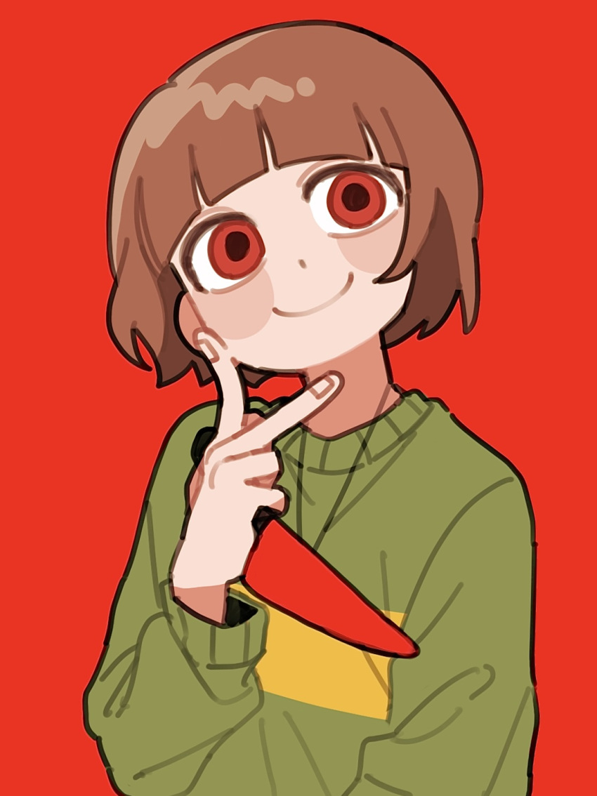 Safebooru - 1other androgynous blunt bangs blush stickers brown hair c ...