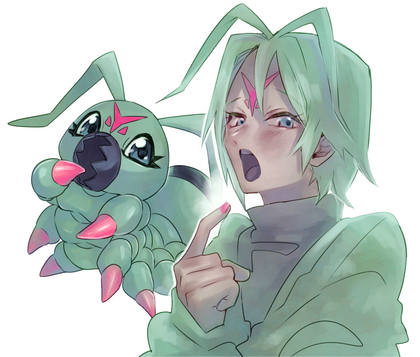 Safebooru - 1girl absurdres antenna hair blue eyes bug digimon digimon ...