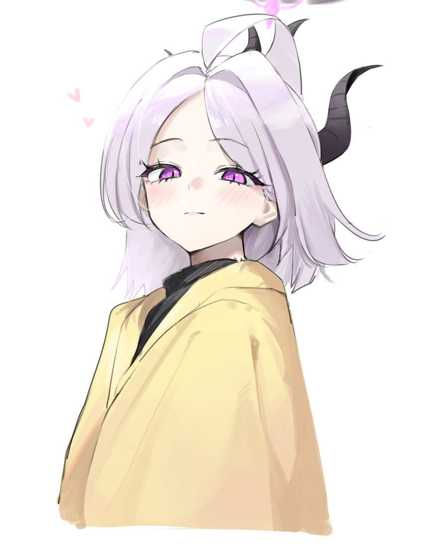 Safebooru - 1girl absurdres black horns blue archive coat demon girl demon horns hair intakes ...