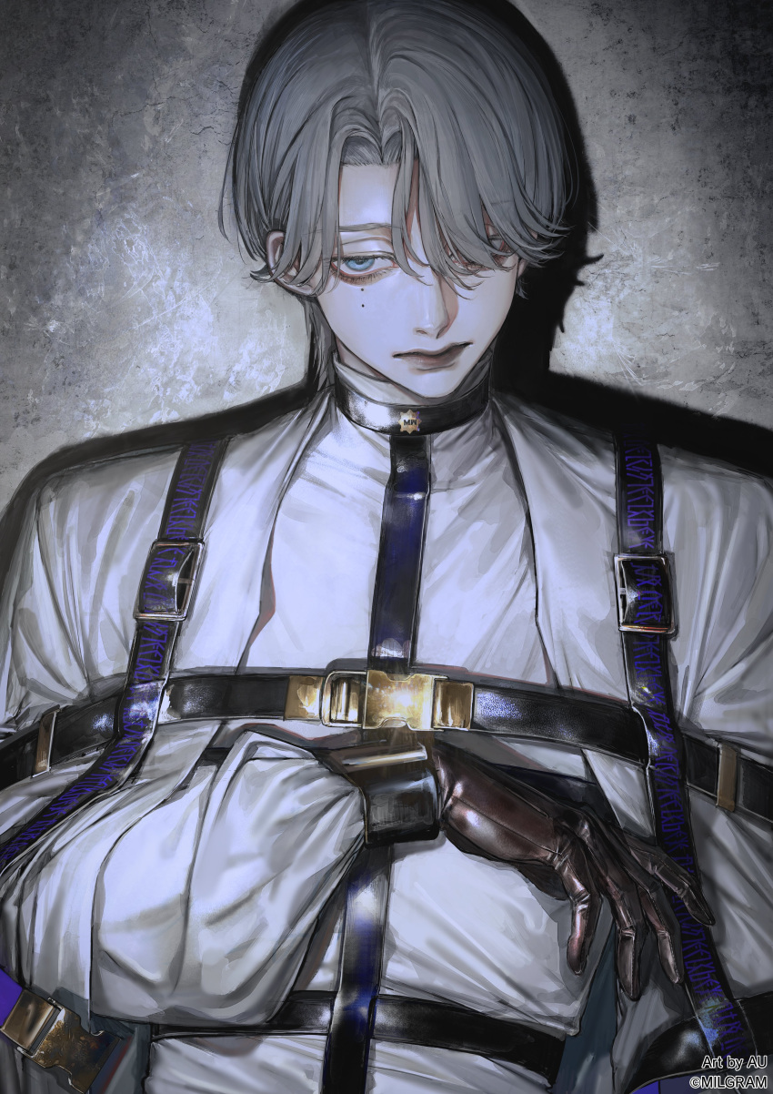 Safebooru - 1boy absurdres au (d elete) black gloves commentary request ...