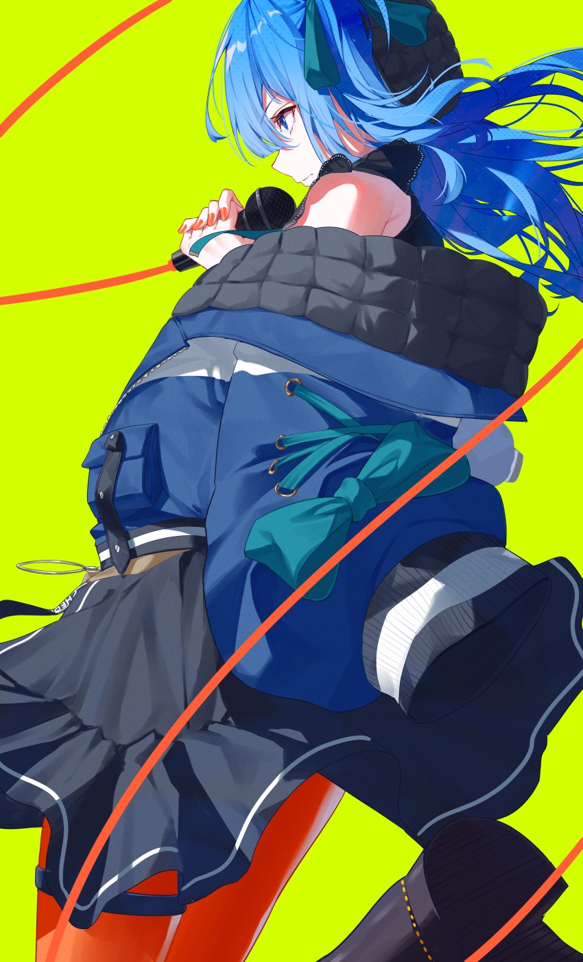 Safebooru - 1girl absurdres belt beret black belt black dress black footwear black hat blue eyes ...