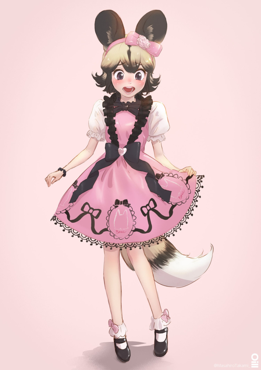 Safebooru - 1girl african wild dog (kemono friends) alternate costume animal ears black hair ...