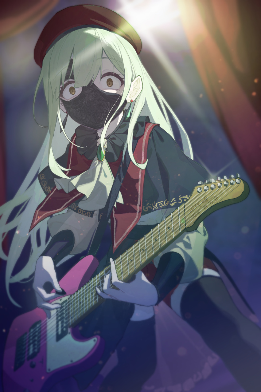 Safebooru - 1girl absurdres ascot bang dream! bang dream! it's mygo!!!!! beret black capelet ...