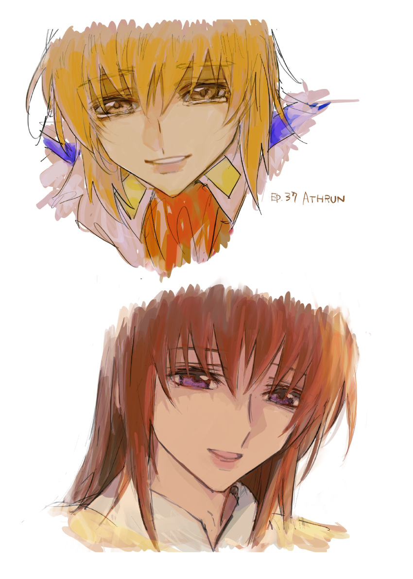 Safebooru - 2girls absurdres blonde hair brown eyes brown hair cagalli ...