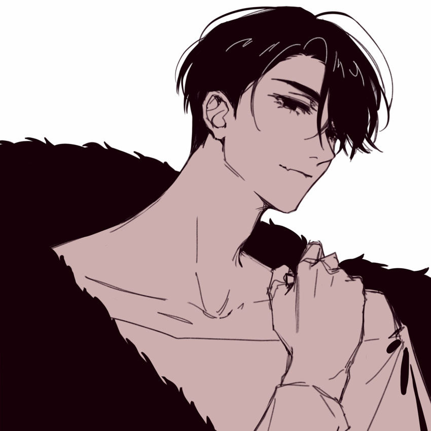 Safebooru - 1boy alien stage black eyes black hair closed mouth ...