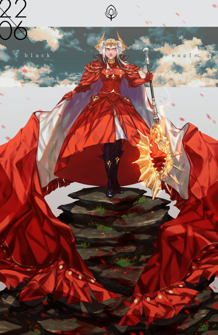 Safebooru - 1girl absurdres artist name axe aymr (fire emblem) blurry blurry background boots ...