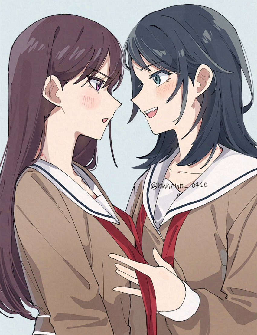 Safebooru - 2girls adversarial noise bang dream! bang dream! it's mygo!!!!! black hair blue eyes ...