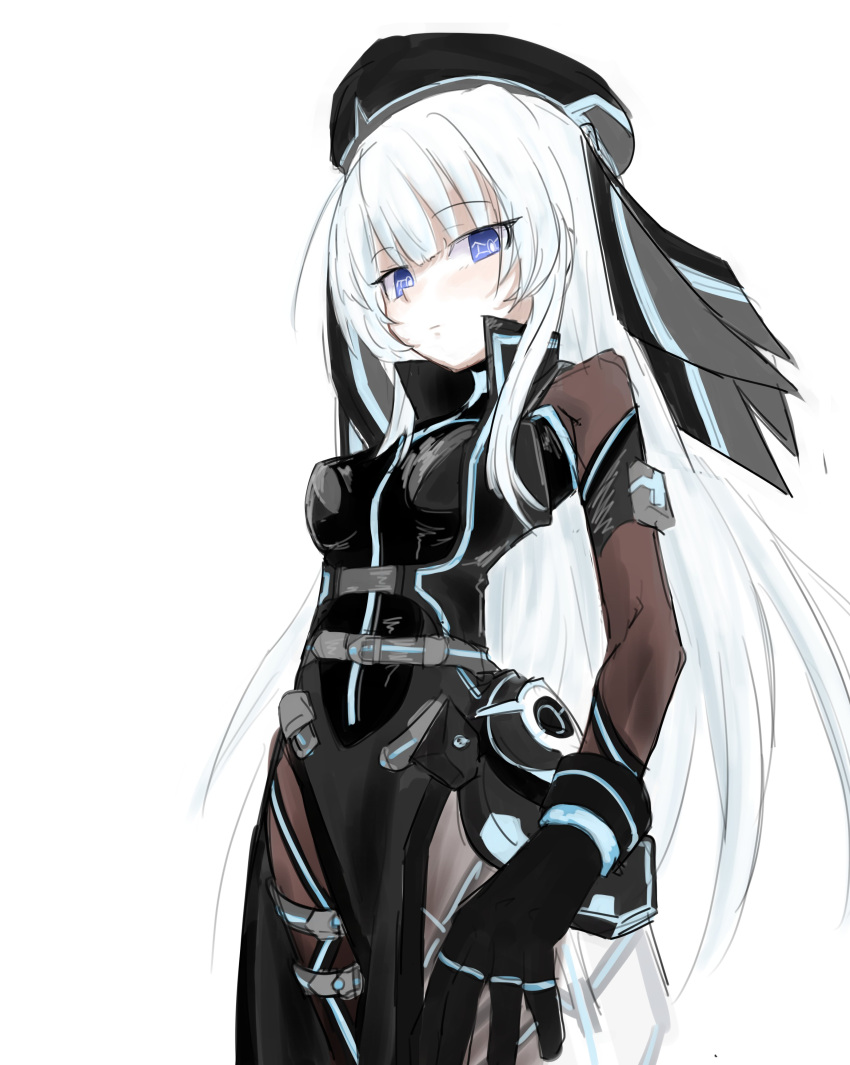 Safebooru - 1girl absurdres assault lily belt beret black gloves black hat black ribbon black ...