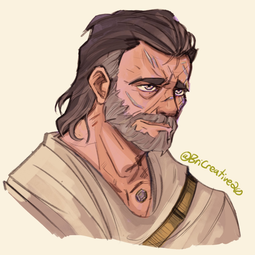 Safebooru - 1boy arcane: league of legends artist name beard blue eyes ...
