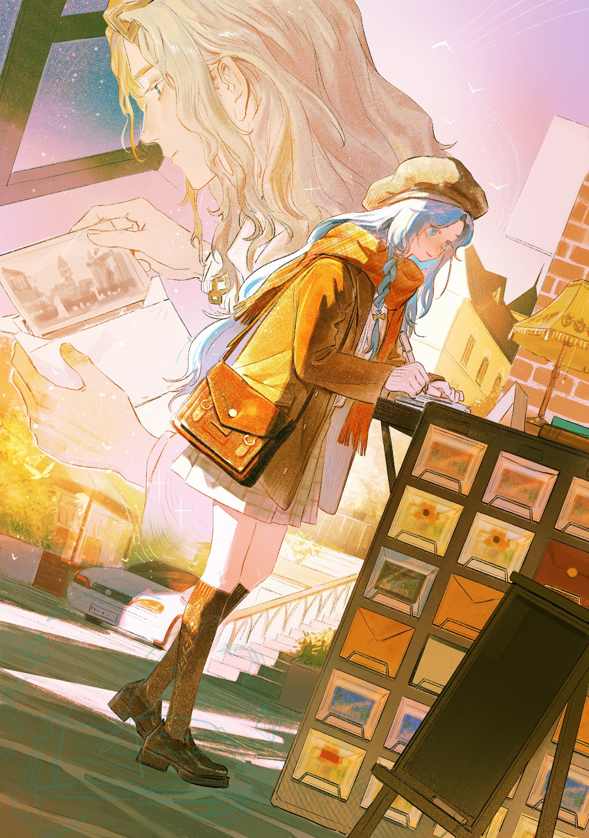 Safebooru - 1boy 1girl 37 (reverse:1999) 6 (reverse:1999) absurdres alternate costume artist ...