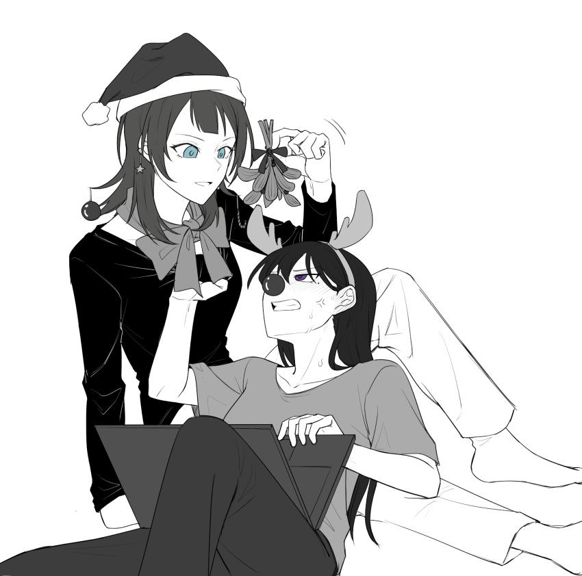 Safebooru - 2girls anger vein antlers bang dream! bang dream! it's mygo ...