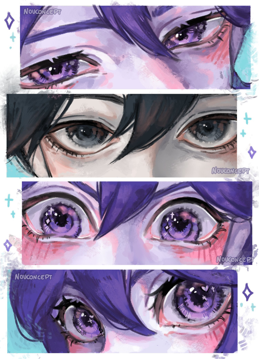 Safebooru - 1girl 3boys aegyo sal artist name aubrey (headspace) (omori ...