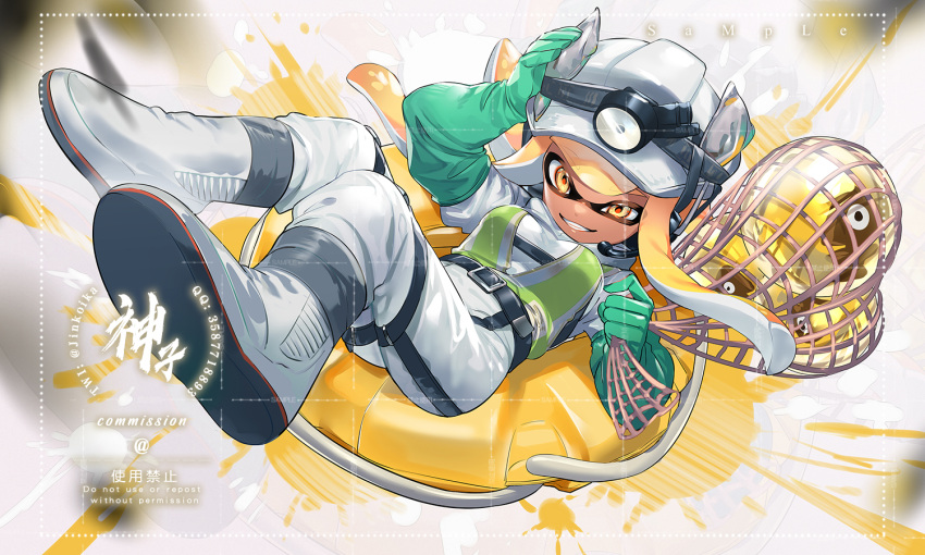 Safebooru - 1girl artist name blonde hair blunt bangs boots commentary ...