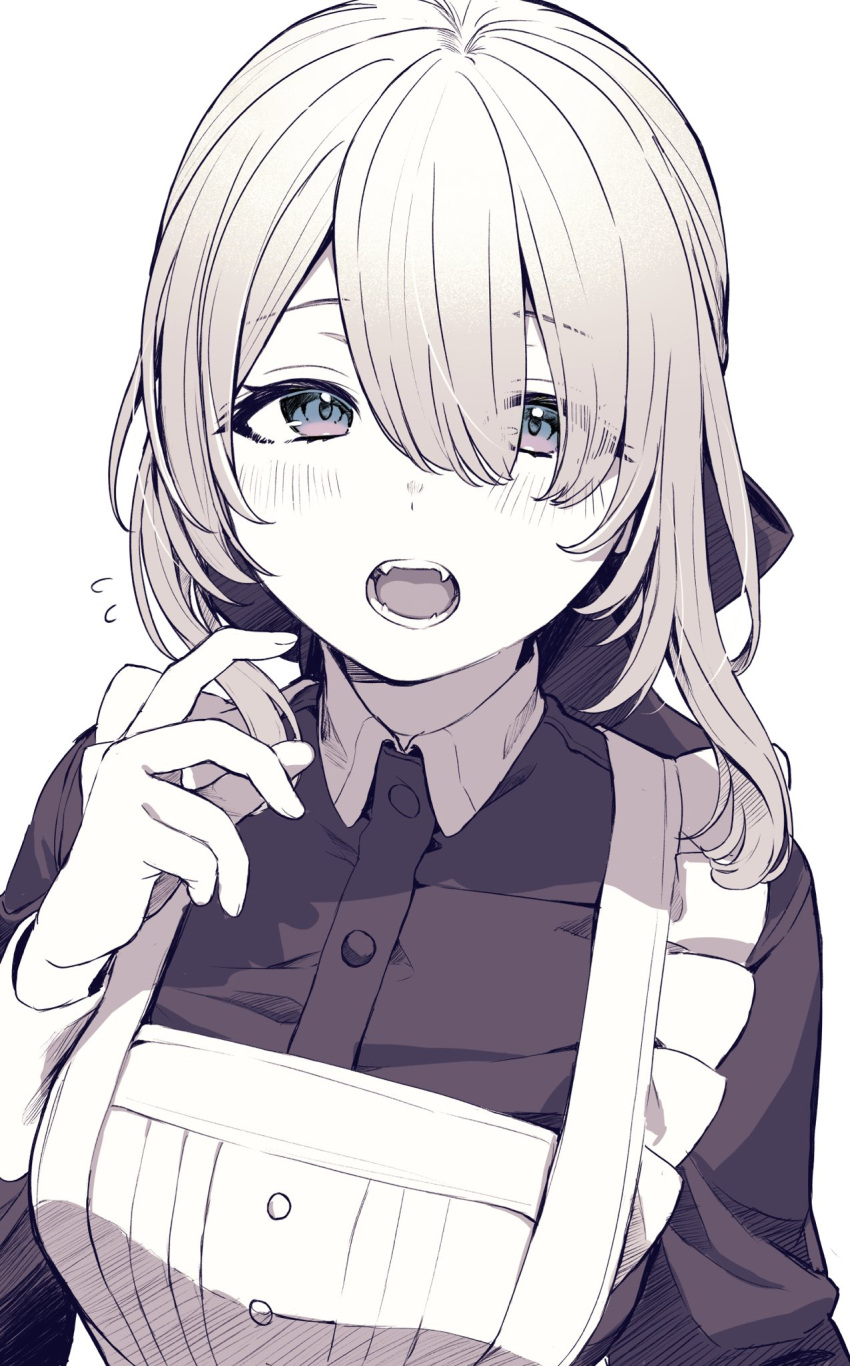 Safebooru - 1girl aoto neko apron blush commentary request flying ...