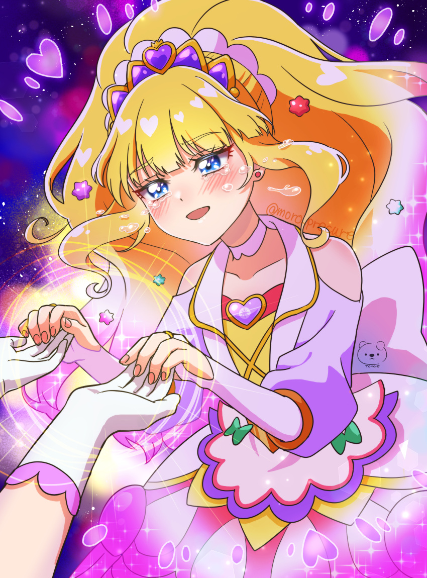 Safebooru - 2girls artist name back bow big hair blonde hair blue eyes ...