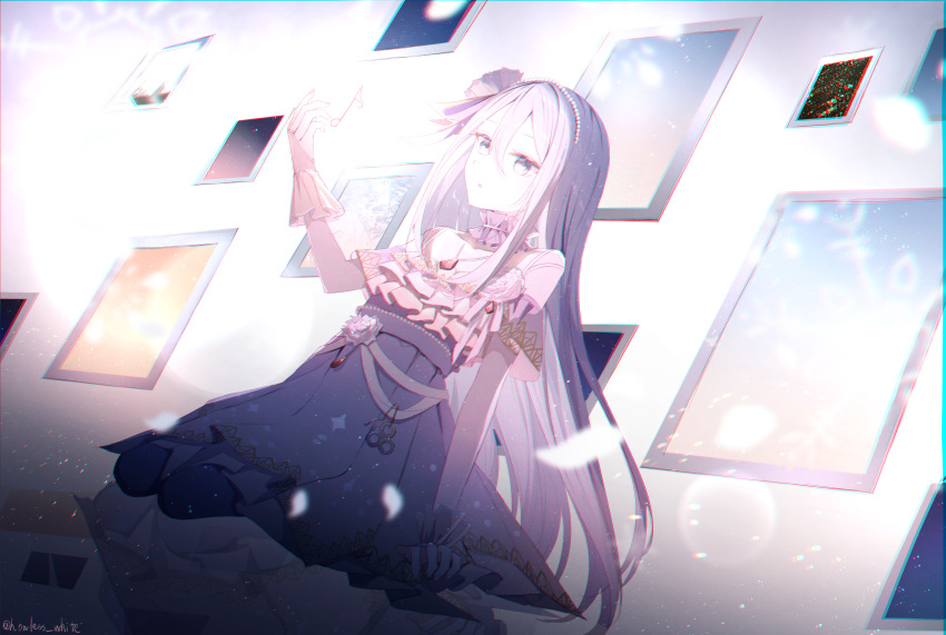 Safebooru - 1girl 25-ji nightcord de. (project sekai) absurdres arm at side blue eyes bow ...