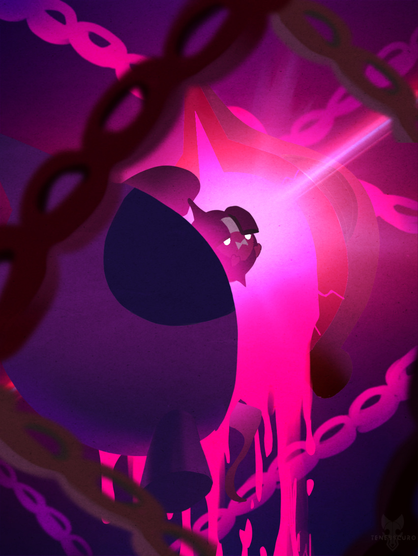 Safebooru - artist name chain commentary request dripping glowing ...