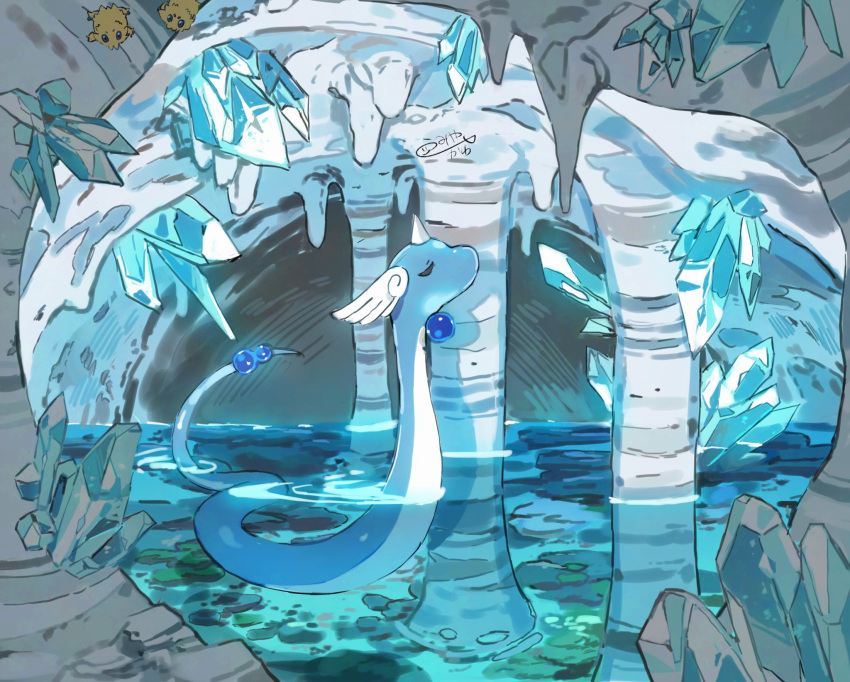 Safebooru - aisutabetao animal focus blue skin cave interior closed ...