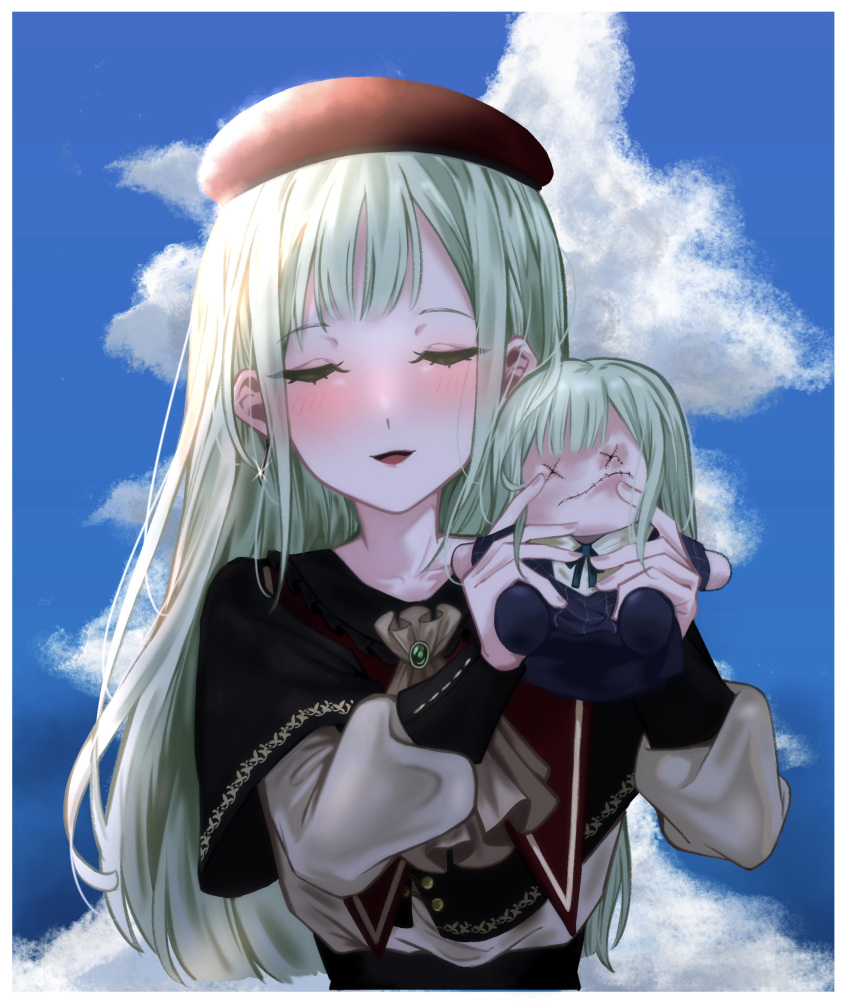 Safebooru - 1girl absurdres ascot bang dream! bang dream! it's mygo!!!!! beret black capelet ...