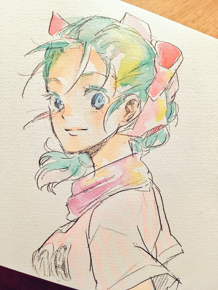 Safebooru - 1girl aqua hair blue eyes braid bulma dragon ball dragon ...