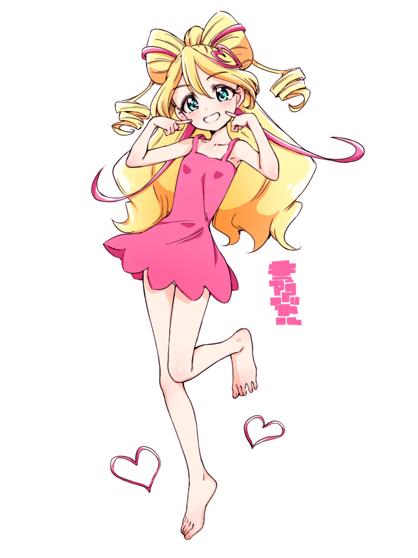 Safebooru - 1girl barefoot blonde hair blue eyes commentary request ...