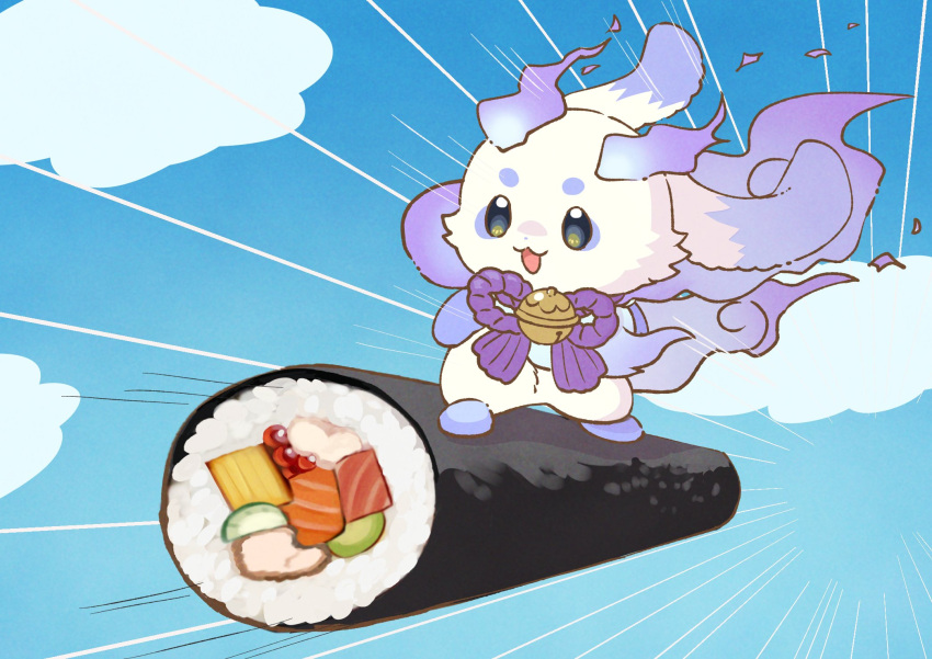 Safebooru - bell blue sky clouds commentary request creature dragon ...