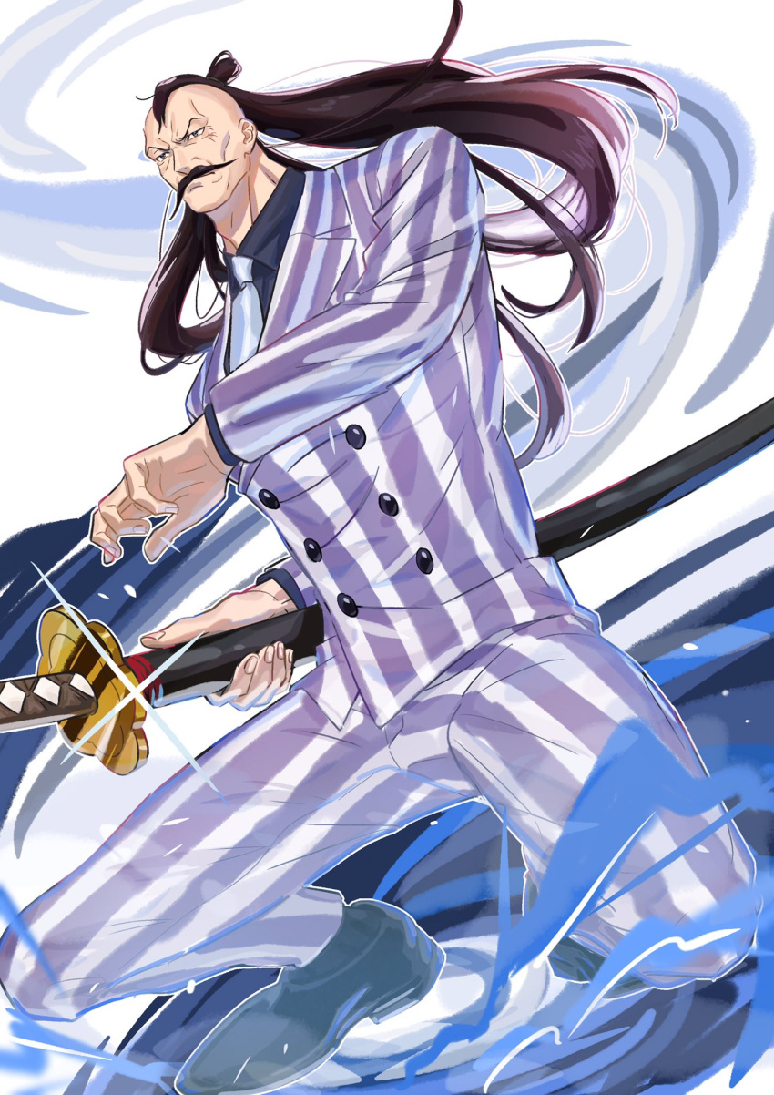 Safebooru - 1boy black hair collared shirt commentary request facial ...