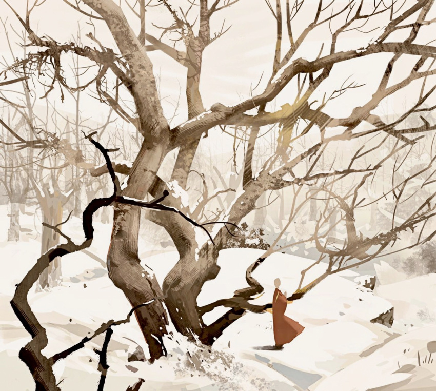 Safebooru - 1boy bare tree blue hanfu chinese clothes chinese ...