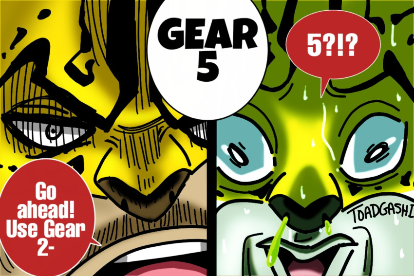 Safebooru - 1boy leopard boy one piece rob lucci scared toadgashi ...