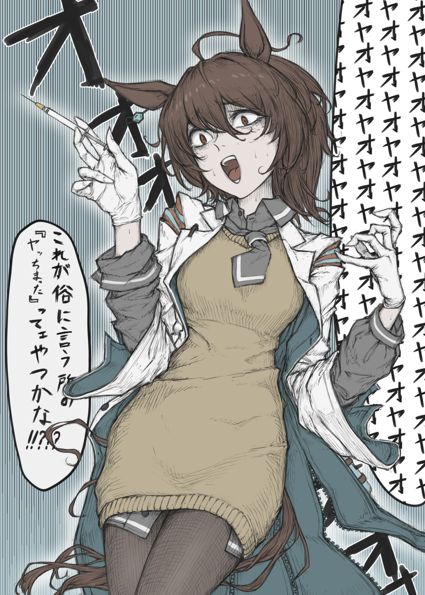 Safebooru - 1girl absurdres agnes tachyon (umamusume) ahoge animal ears brown hair commentary ...