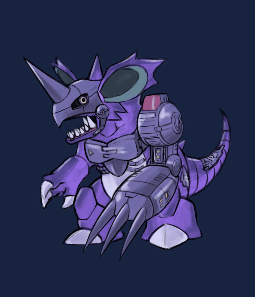Safebooru - blue background claws dark background digimon fusion ...