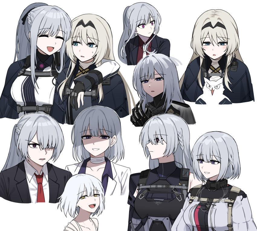 Safebooru - 4girls absurdres ak-12 (girls' frontline) ak-12 (lucia) (girls' frontline) ak-12 ...