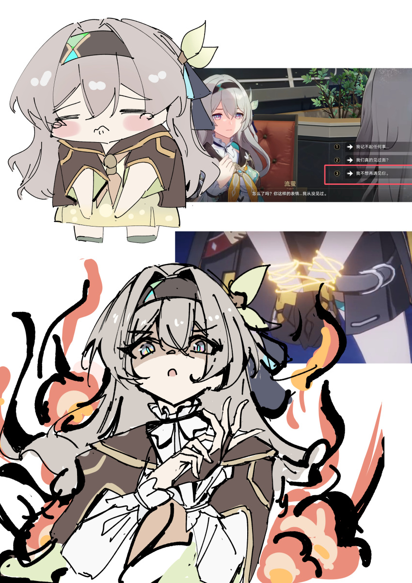 Safebooru - absurdres angry bound bound wrists crying fire firefly ...