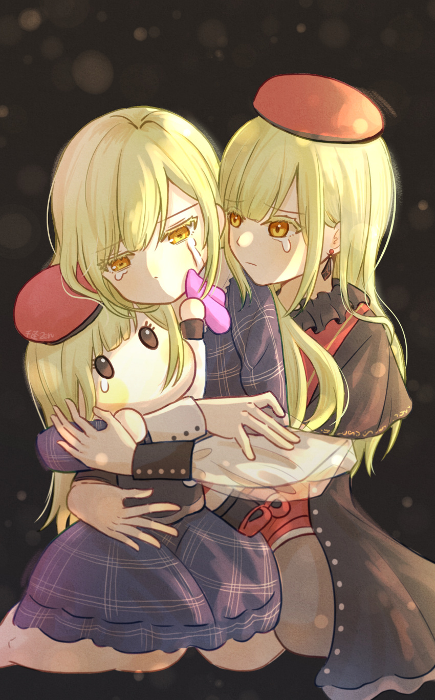 Safebooru - 2girls absurdres ascot bang dream! bang dream! it's mygo!!!!! beret capelet closed ...