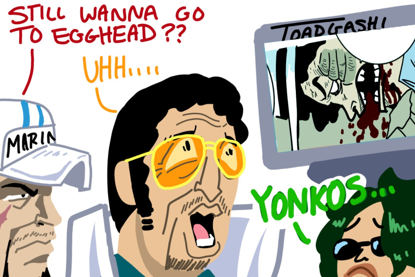 Safebooru - aramaki (ryokugyu) borsalino (kizaru) long hair multiple ...