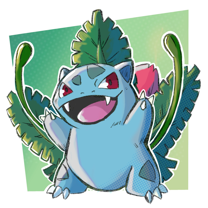 Safebooru - absurdres arms up border claws commentary full body highres ...