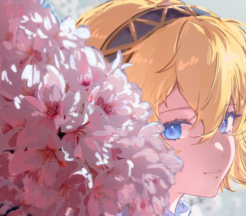 Safebooru - 1girl aigis (persona) android black hairband blonde hair blue eyes closed mouth ...